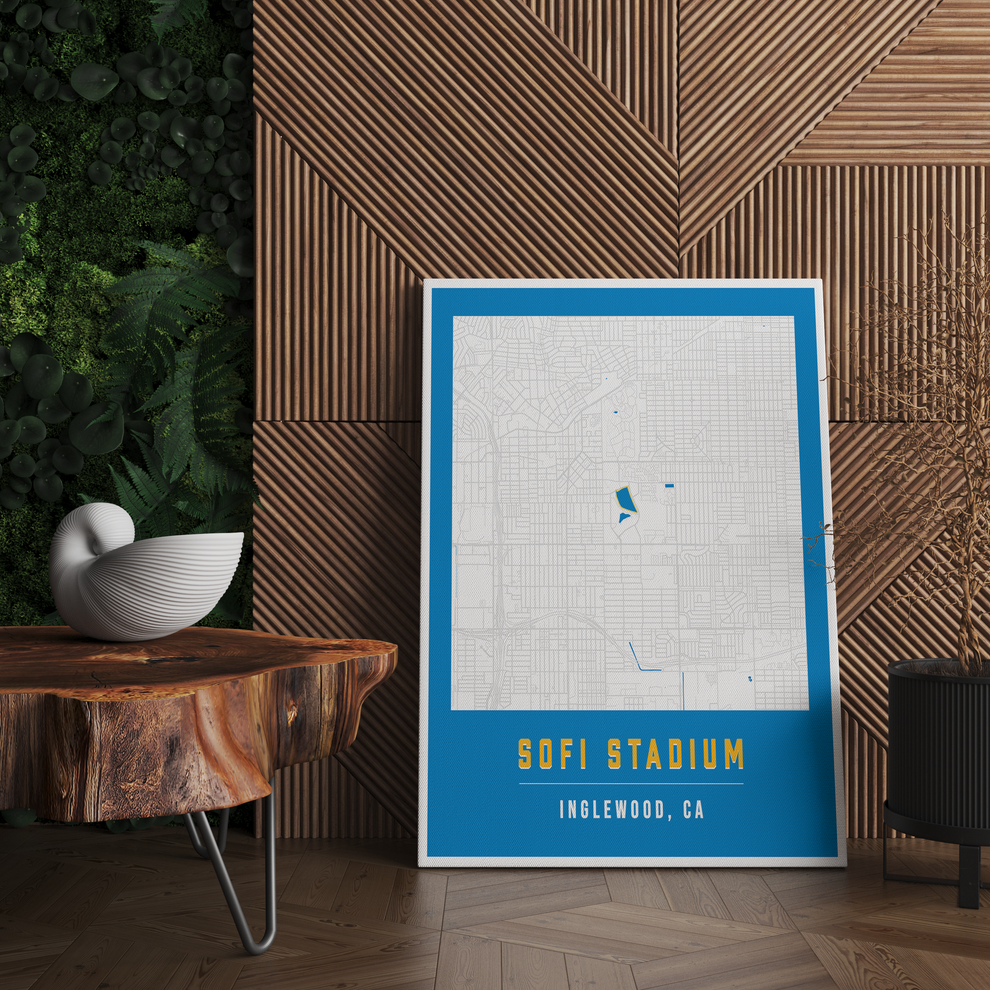 SoFi Stadium Map Poster | Los Angeles – Shop Maapify