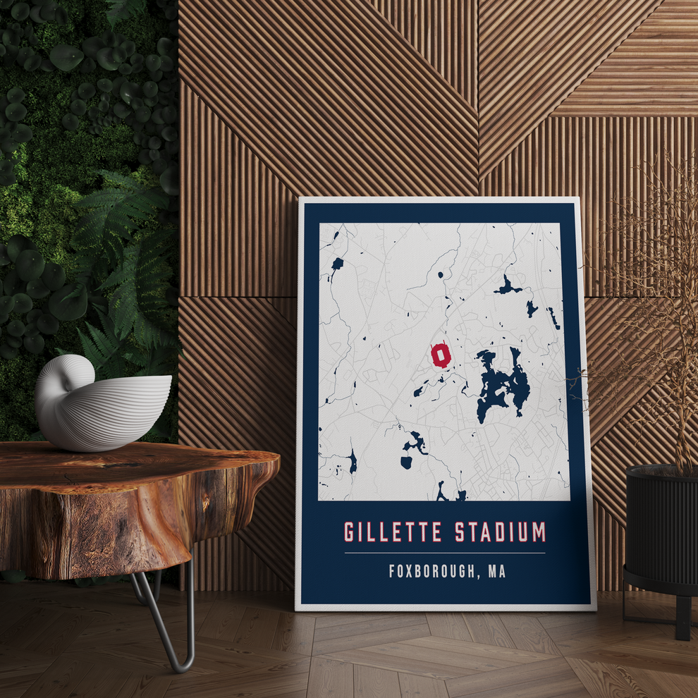 Gillette Stadium Map Poster | New England – Shop Maapify