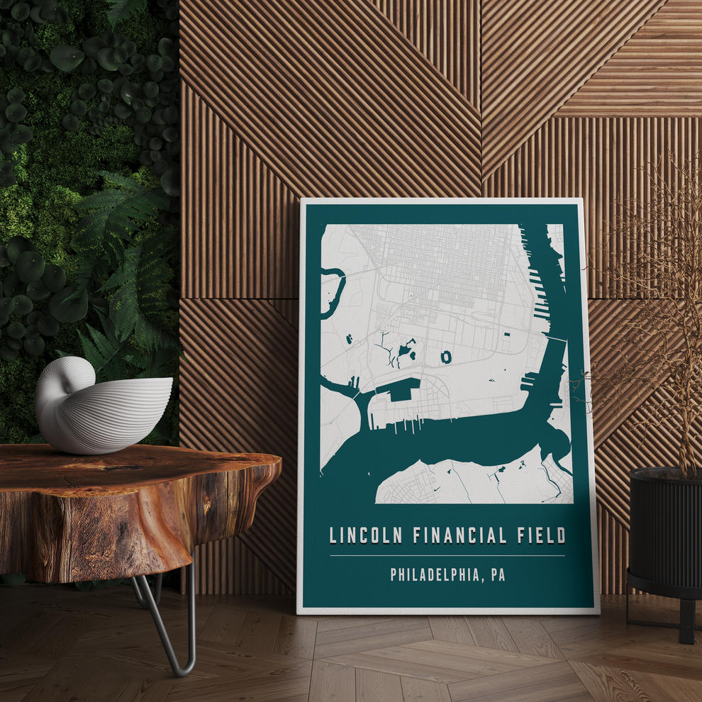 Lincoln Financial Field Map Poster | Philadelphia – Shop Maapify