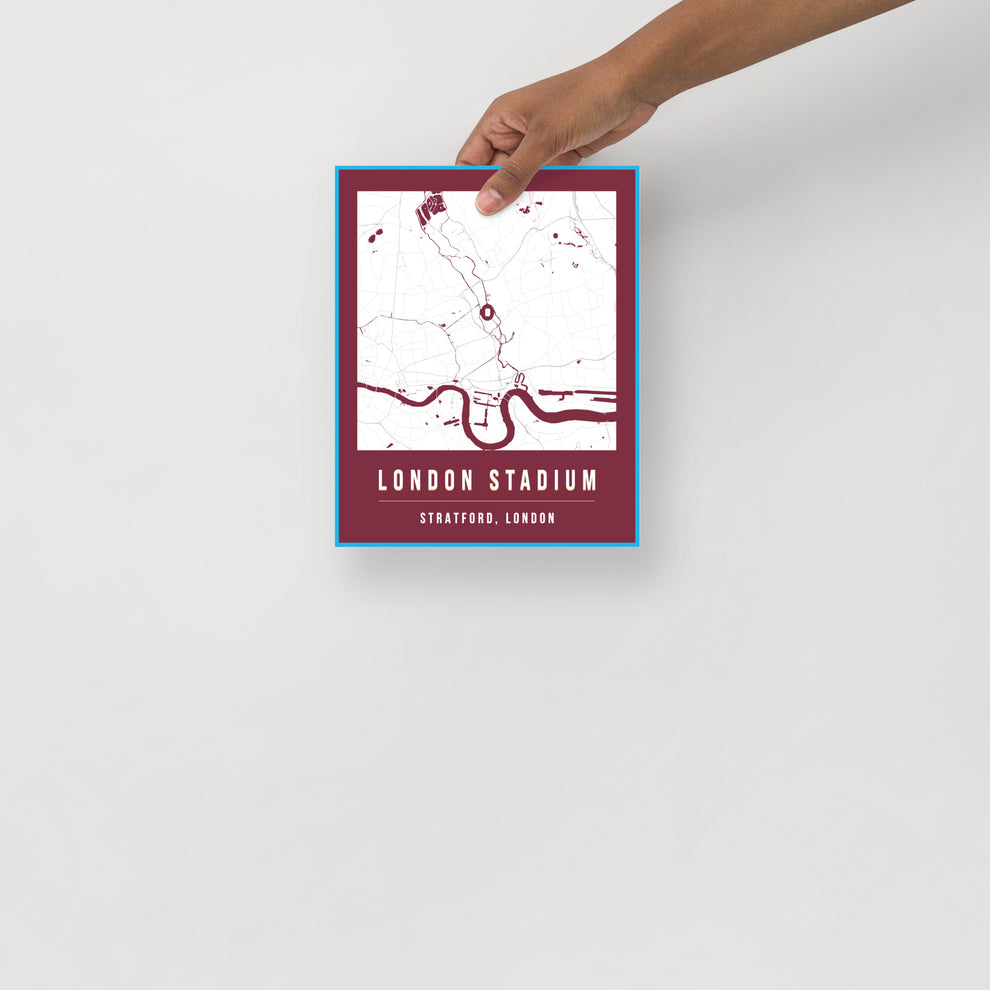 London Stadium Map Poster | London – Shop Maapify